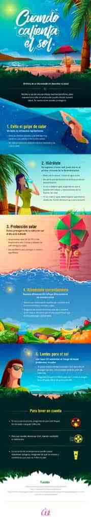 Consejos para protegerte del sol - Infografías